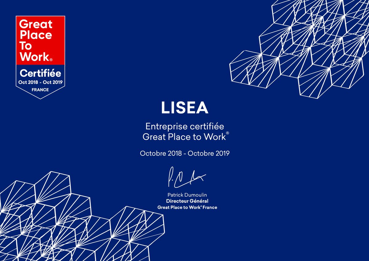 LISEA certifiée « Great Place To Work® » - Lisea